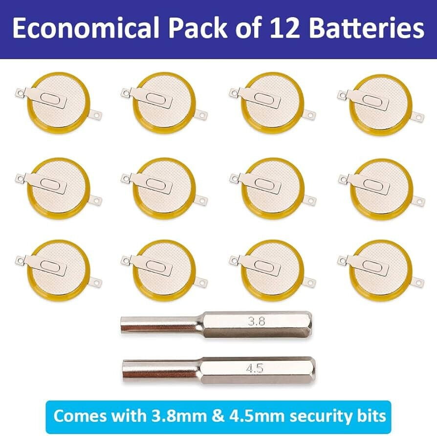 12X CR2025 Save Battery Replacement w/ Tabs - Gameboy Color Advance ...