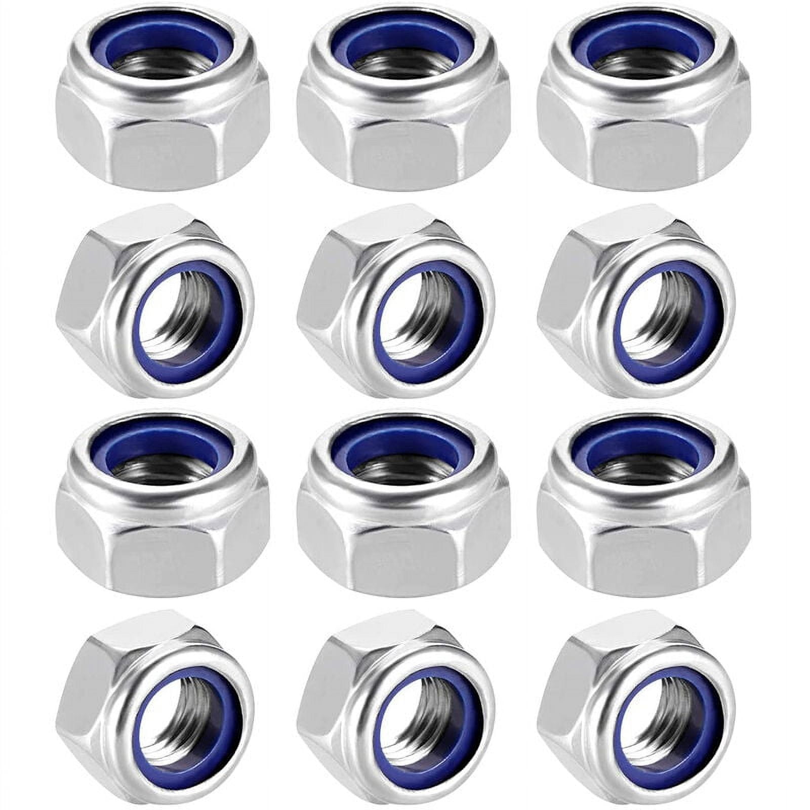 12X Hex Nut M8 Stainless Steel Lock Nut For Construction Machinery ...
