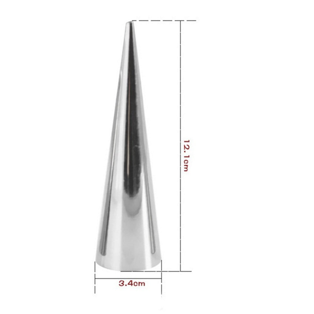 12X Stainless Steel Bread Baking Tubes Conical Form Cream Pastry For ...