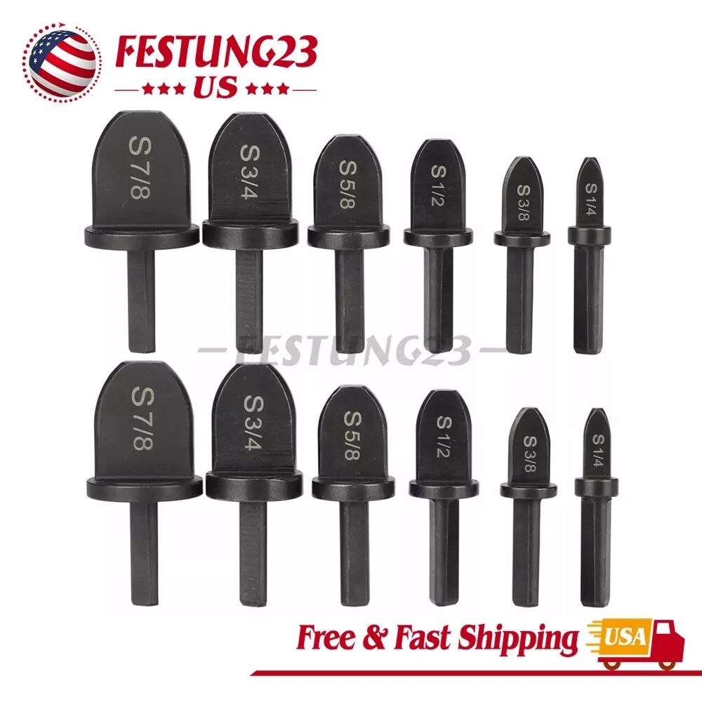 12X Swaging Tool Drill Bit Set Air Conditioner Tube Expander Copper ...