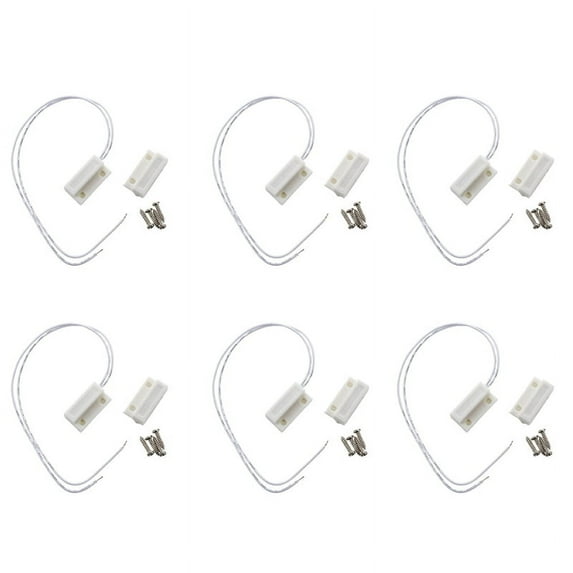 12X White Door Window Contacts Magnetic Switch Sensor - Walmart.com