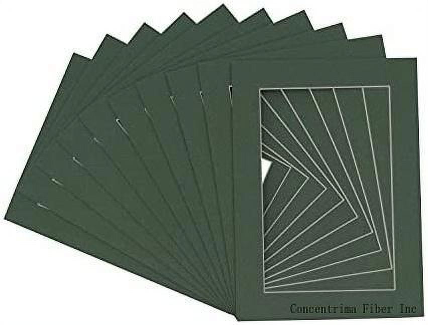 12X16 Mat For 16X20 Frame - Precut Mat Board Acid-Free Green 12X16 ...