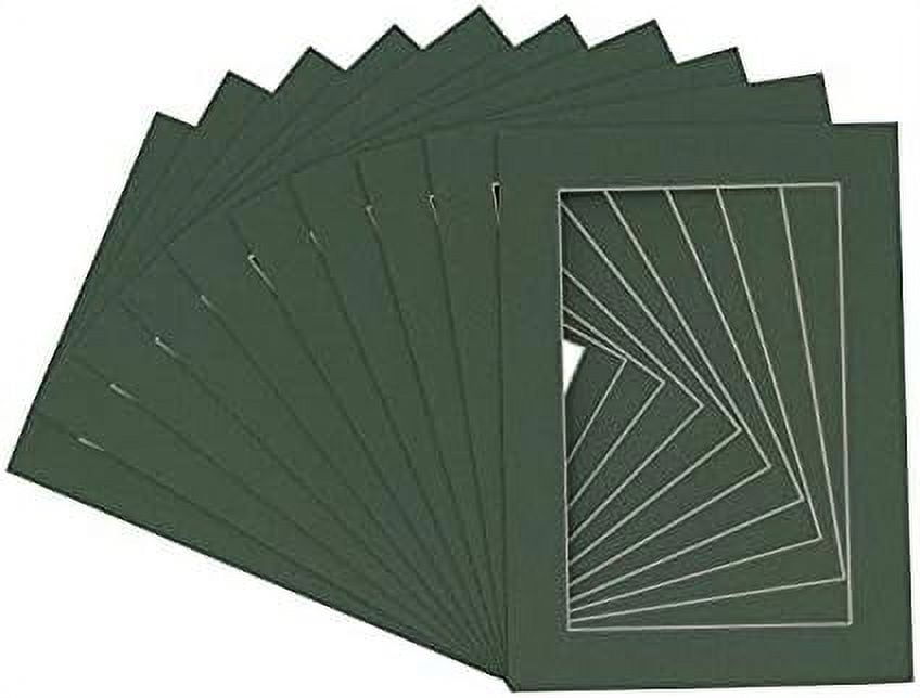 12X16 Mat For 16X20 Frame - Precut Mat Board Acid-Free Green 12X16 ...