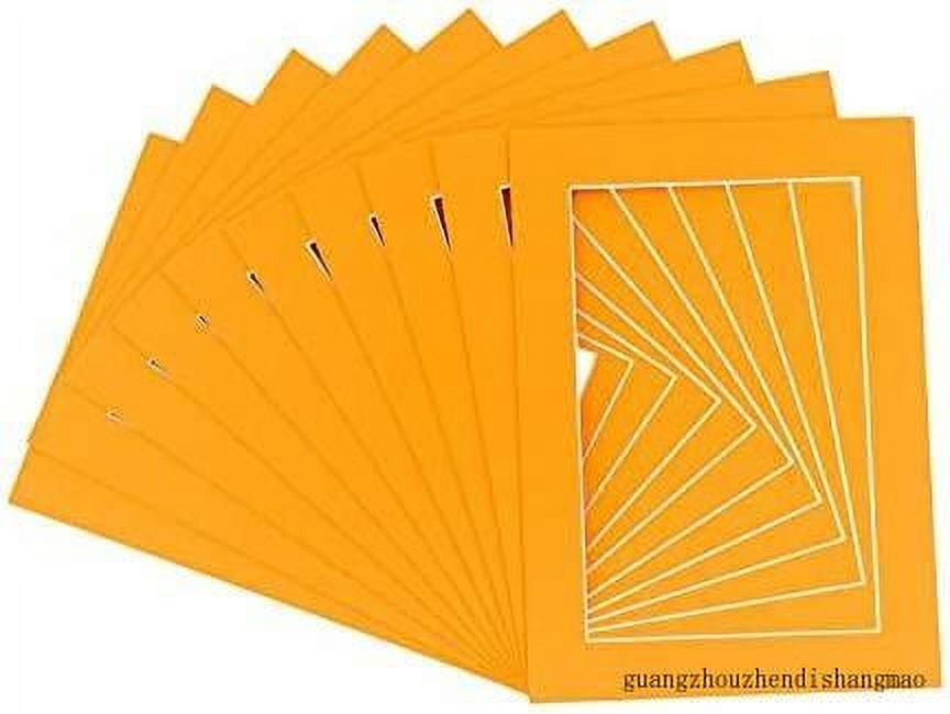12X16 Mat For 16X20 Frame - Precut Mat Board Acid-Free Orange 12X16 ...