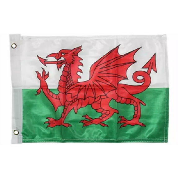 12X18 12''X18'' Wales Welsh Rough Tex Knitted Boat Flag Banner Grommets ...