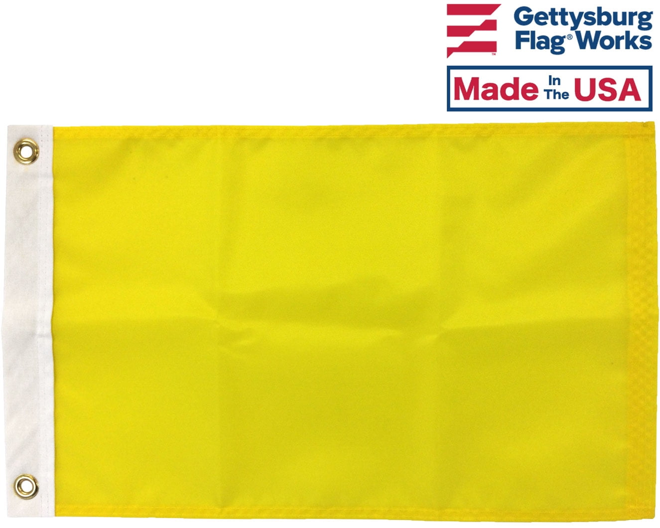 12X18" Quarantine Boat Flag, All-Weather Nylon, Made in USA, 12 inch by ...
