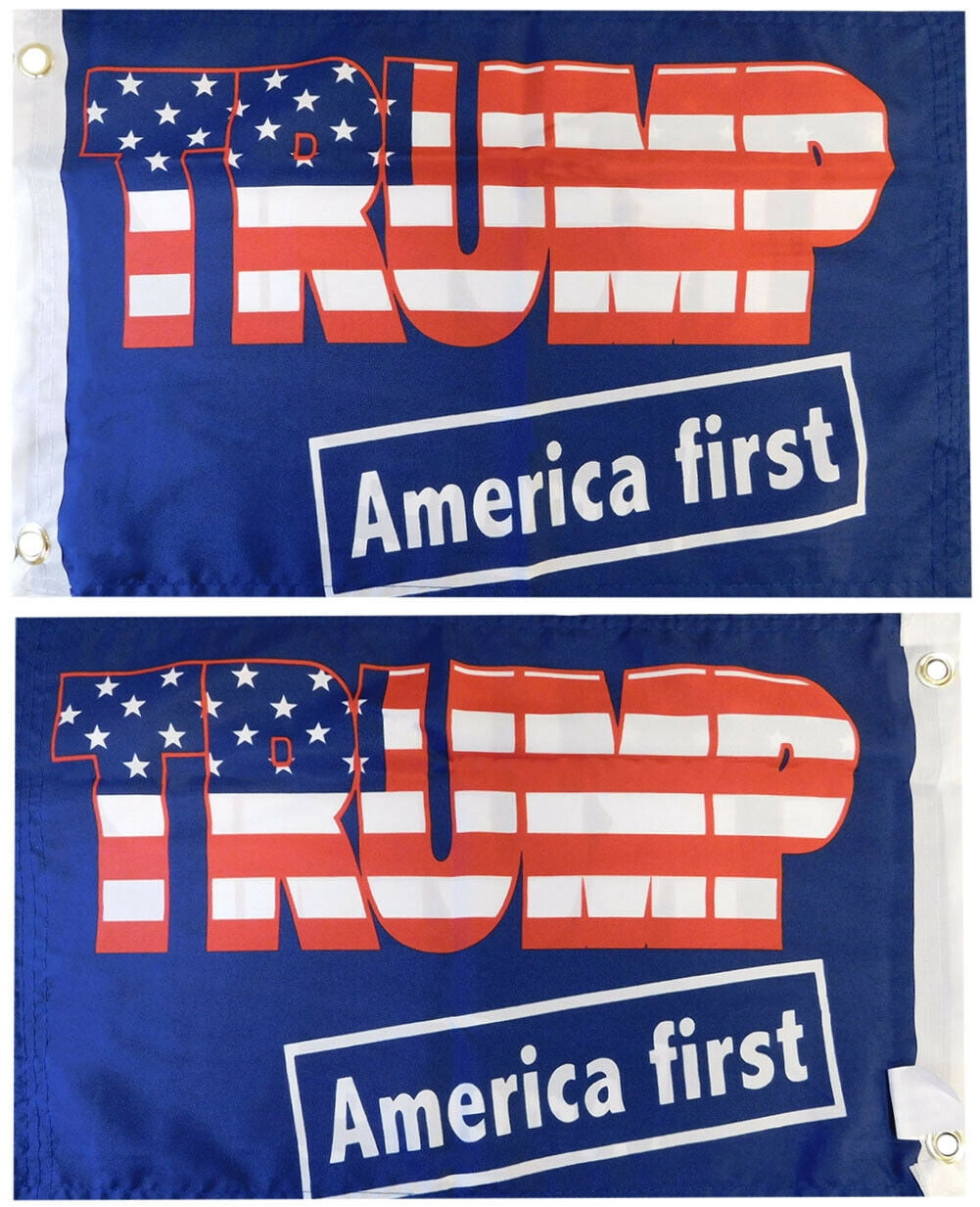 12X18 TRUMP 2024 Trump America First Blue Double Sided 12"x18" Flag ...