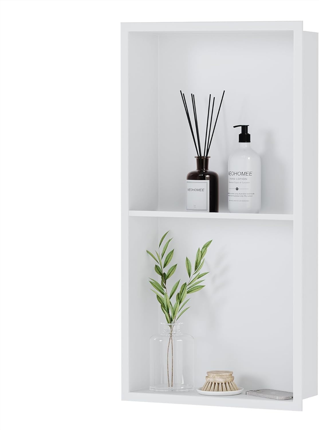 12X24 Inch Shower Niche Gun Metal 2-Tier Stainless Wall Niche NO Tile ...