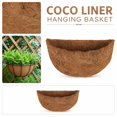 12X6 Inch Semi-Circular Plant Pot Pad, Coconut Coir Window Box Liner ...
