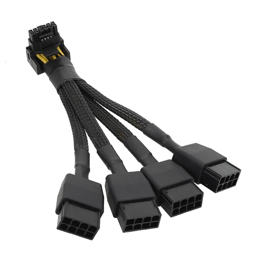 12cm/4.72in 16 Pin to 4x8Pin Adapter Power Cables 16Pin to 4x8Pin Power ...