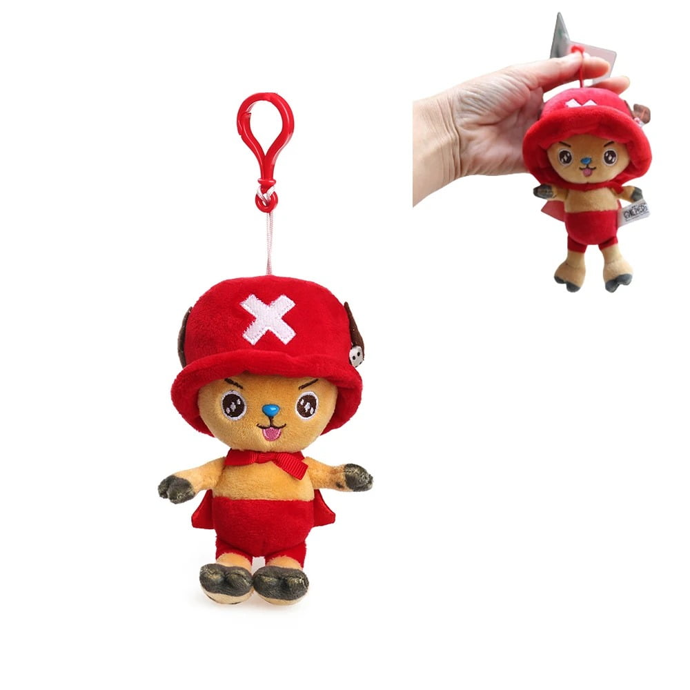12cm Anime One Piece Original Plush Pendant Doll Luffy Toy Tony Chopper ...