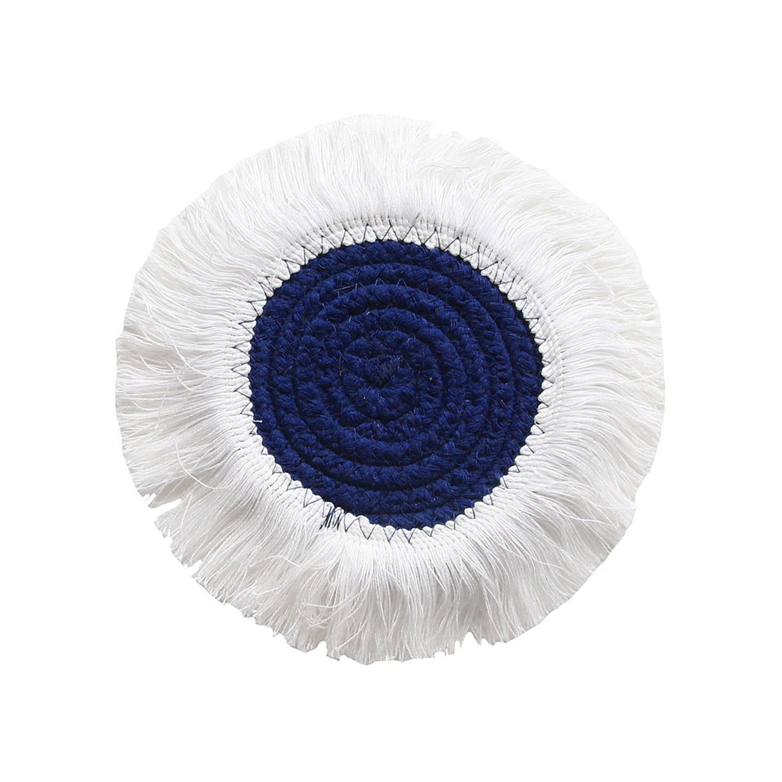 12cm Cotton Insulation Mat Meal Mat Woven Anti Scalding Table Mat Bowl ...
