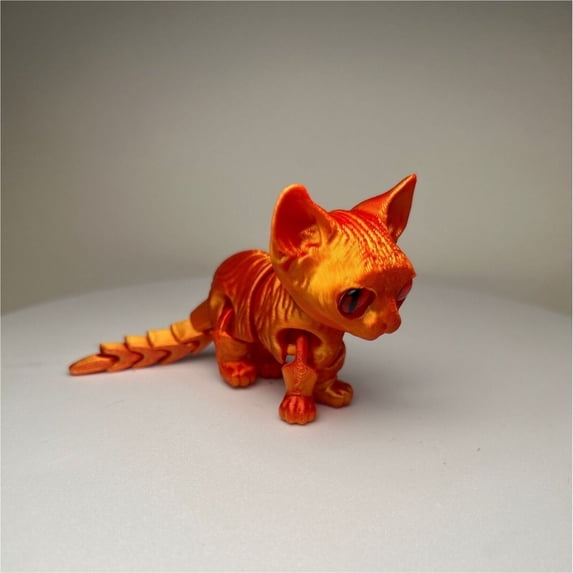 12cm Creative 3D Printing Cute Siamese Pet Cat Simulation Animal Home ...