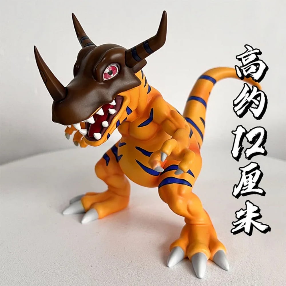 12cm Digimon Anime Figures Gk Greymon Agumon Figurine Cute Gabumon Pvc ...