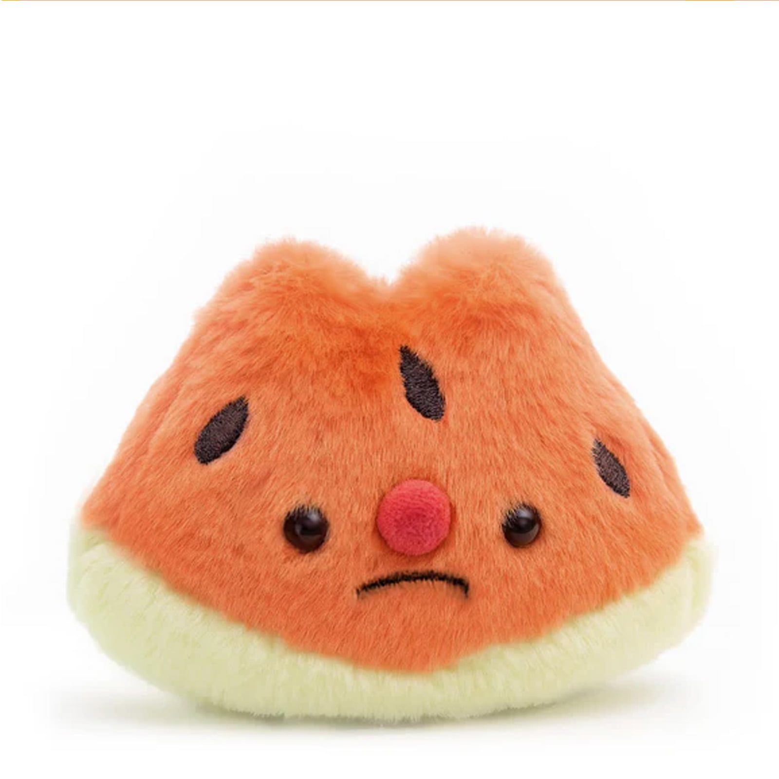 12cm Forgotten Bitten Watermelon Slice Plush Toy - Cute Sad Face Fruit ...