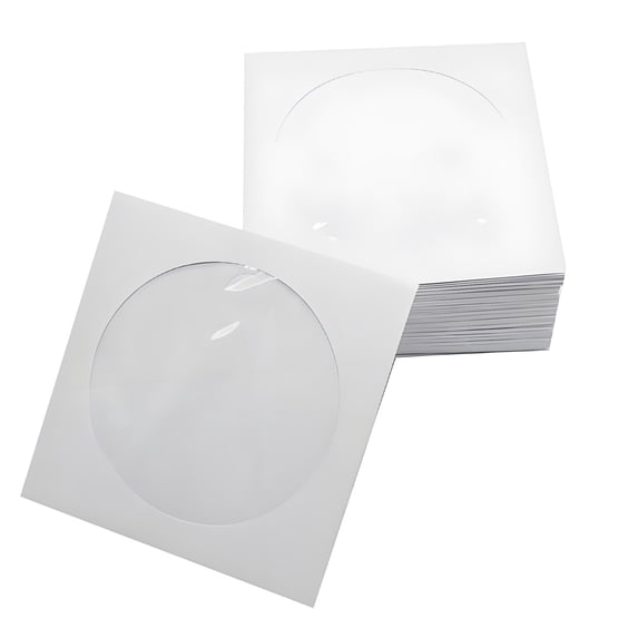 12cm White Paper CDs DVDs Disc Bags Lightweight Portable Design ...