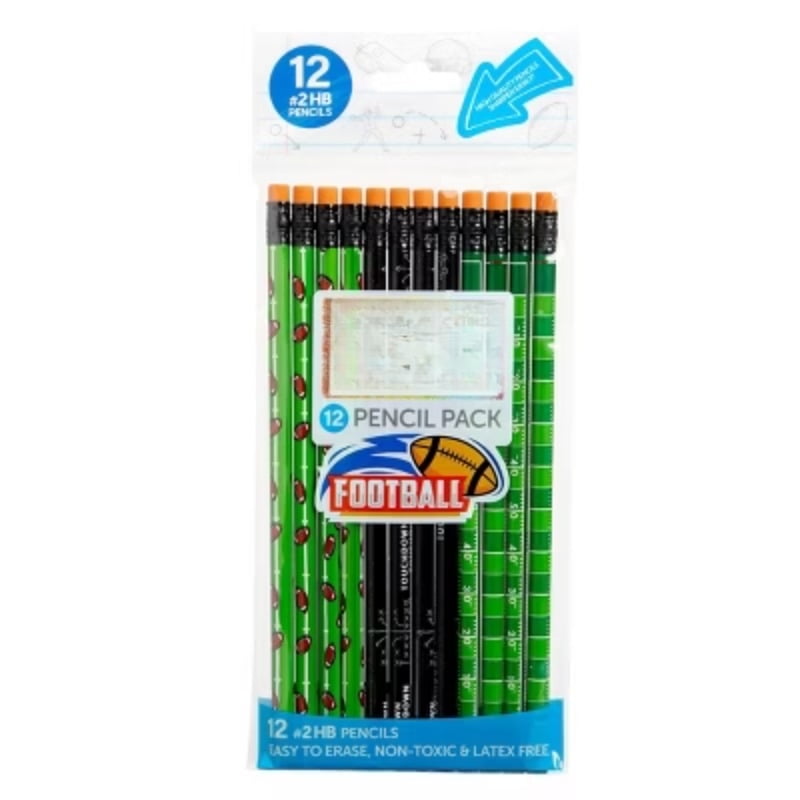 12ct Poly Bag Pencils Football - Walmart.com