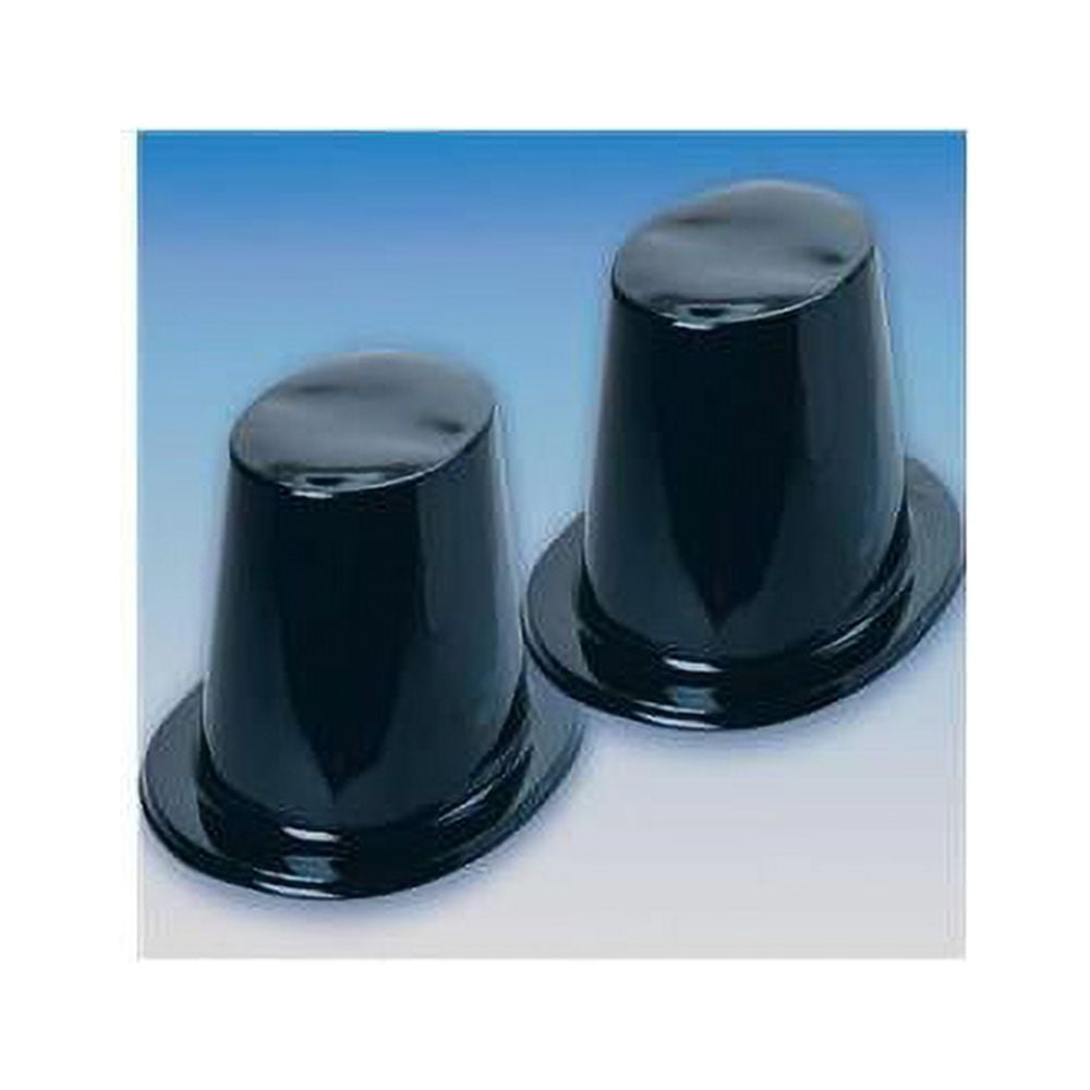 12ct Shiny Black Plastic Top Hats | Package Of 12 - Walmart.com