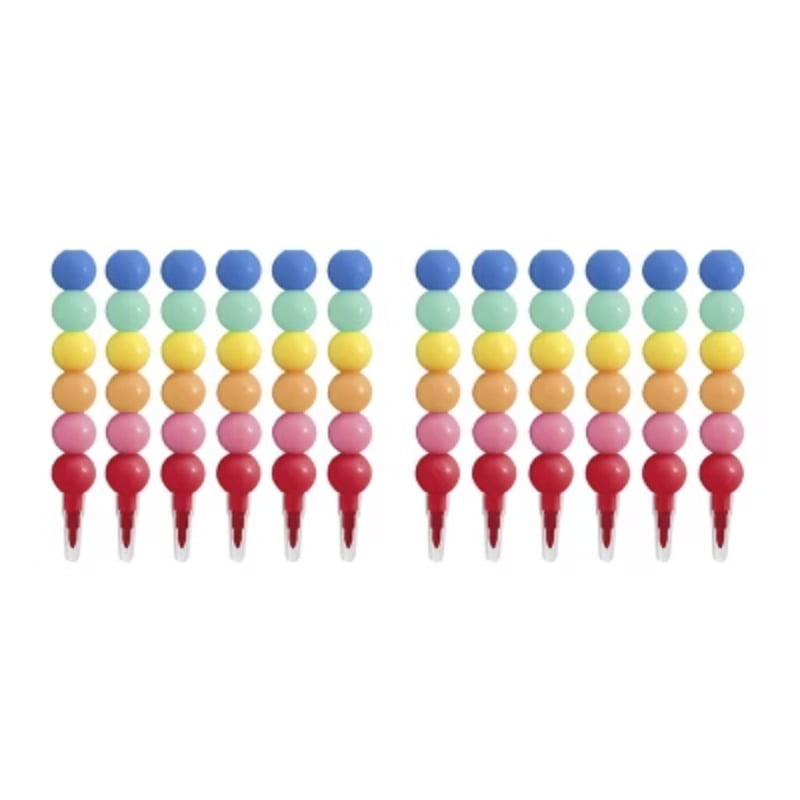 12ct Stackable Crayon - Multi-Colored Party Favors, Ages 4+, Choking ...