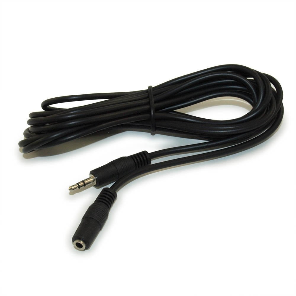 12ft 3.5mm SLIM Mini-Stereo TRS Male to Female Audio Extension Cable ...