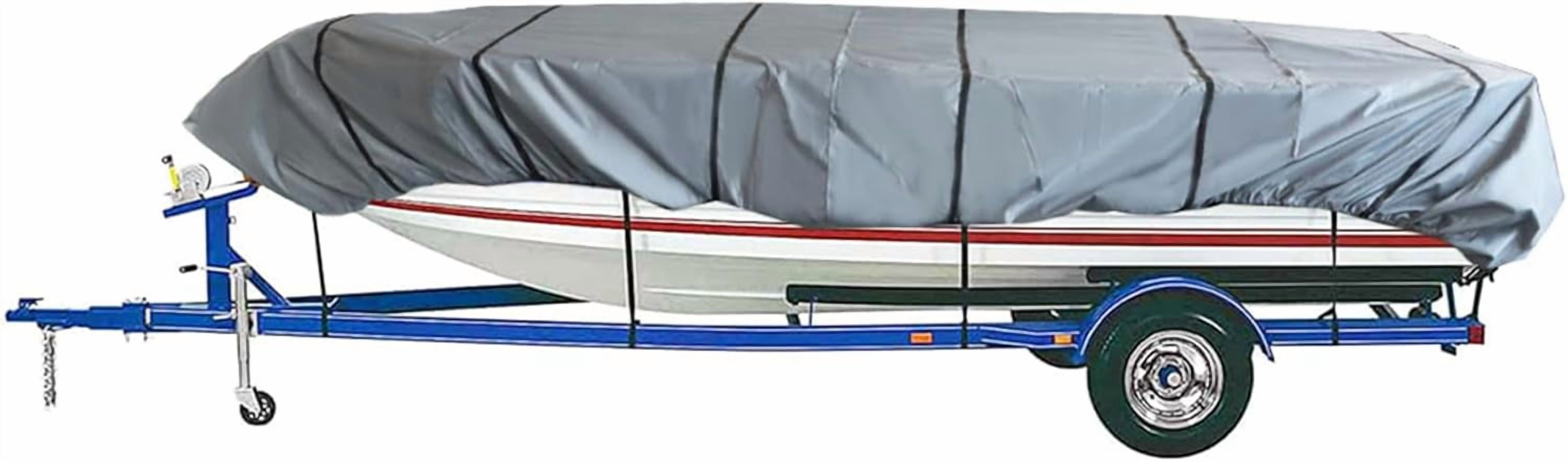 12ft Heavy Duty Trailerable Jon Boat Cover 600D Marine Grade Polyester ...