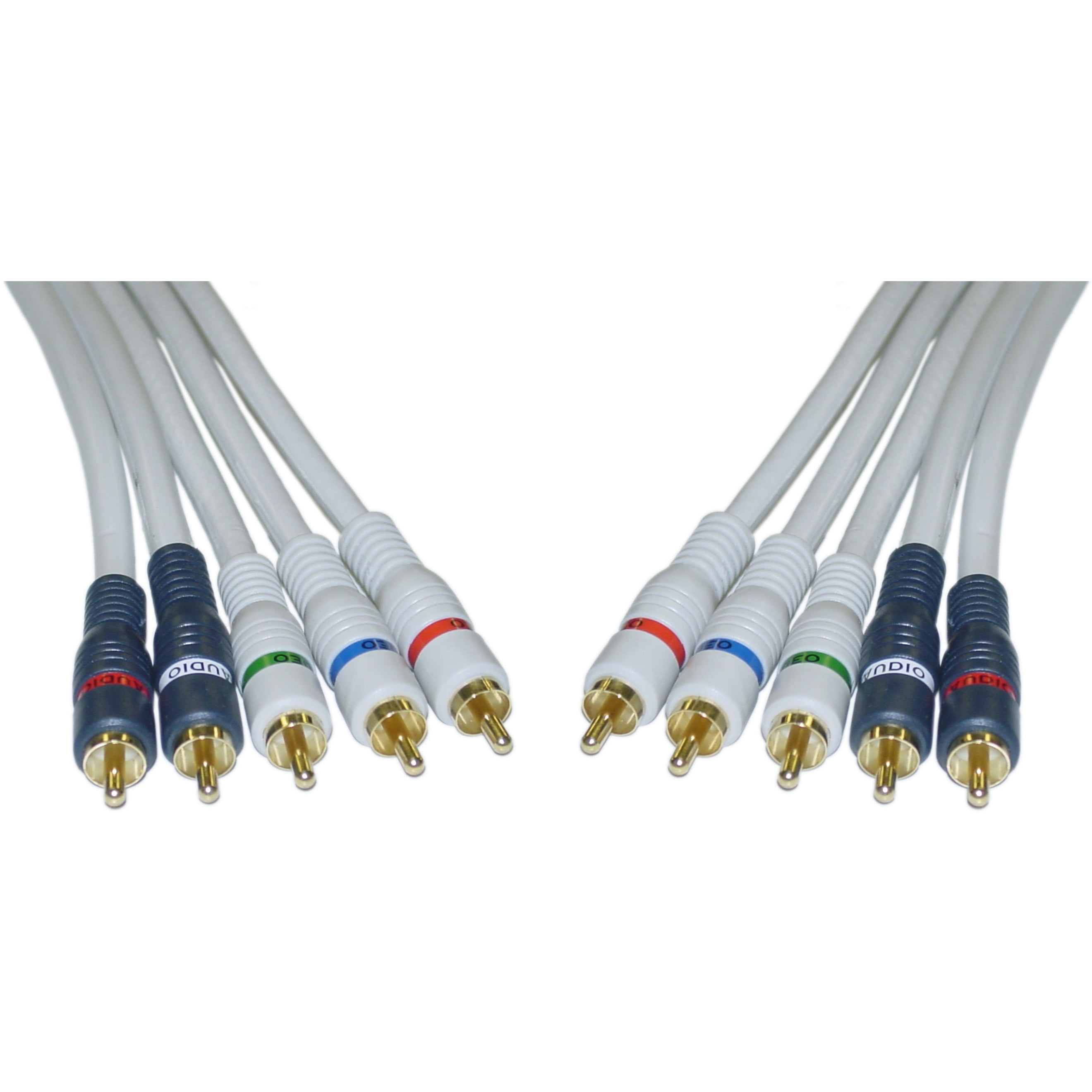 12ft High Quality Component Video + Audio Cable, RCA Male - Walmart.com