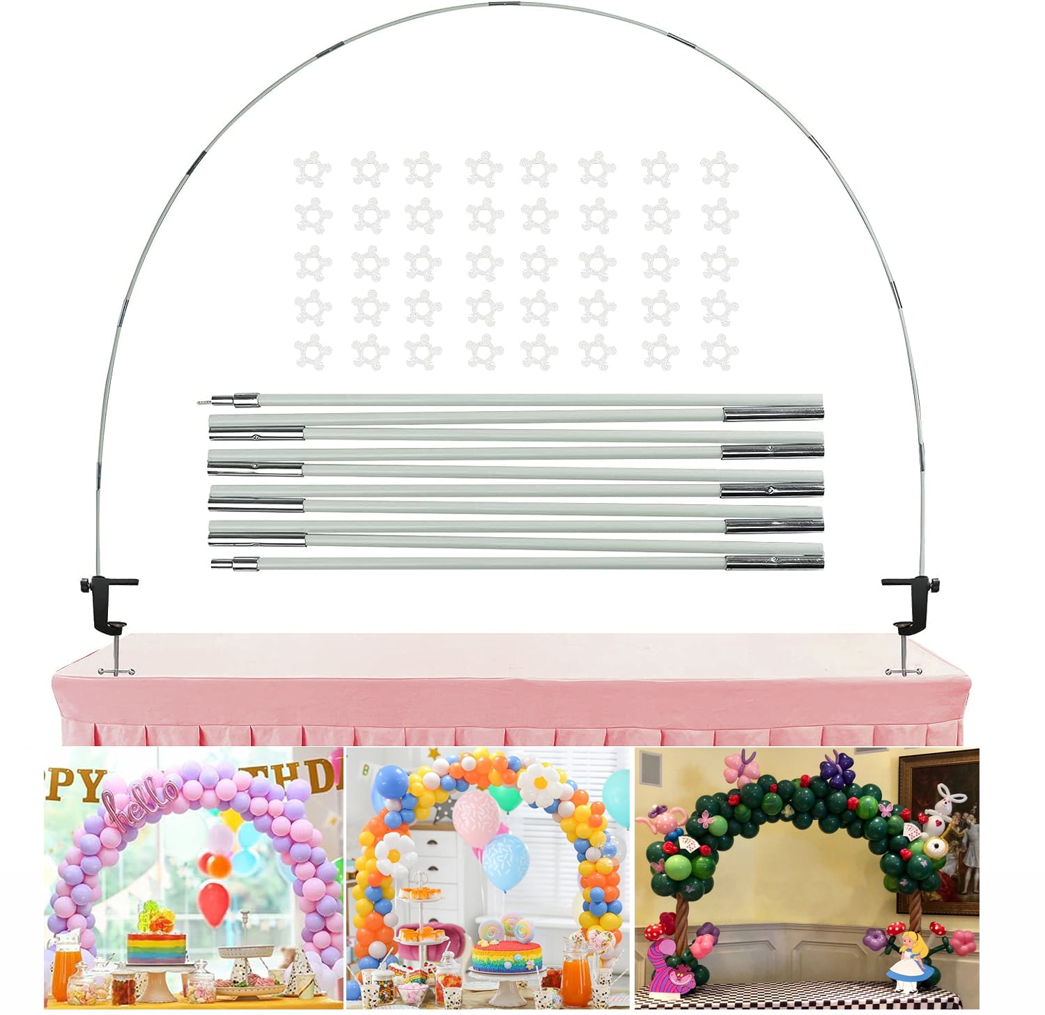 12ft Table Balloon Arch Kit For Birthday Decorations, Party,Wedding and ...