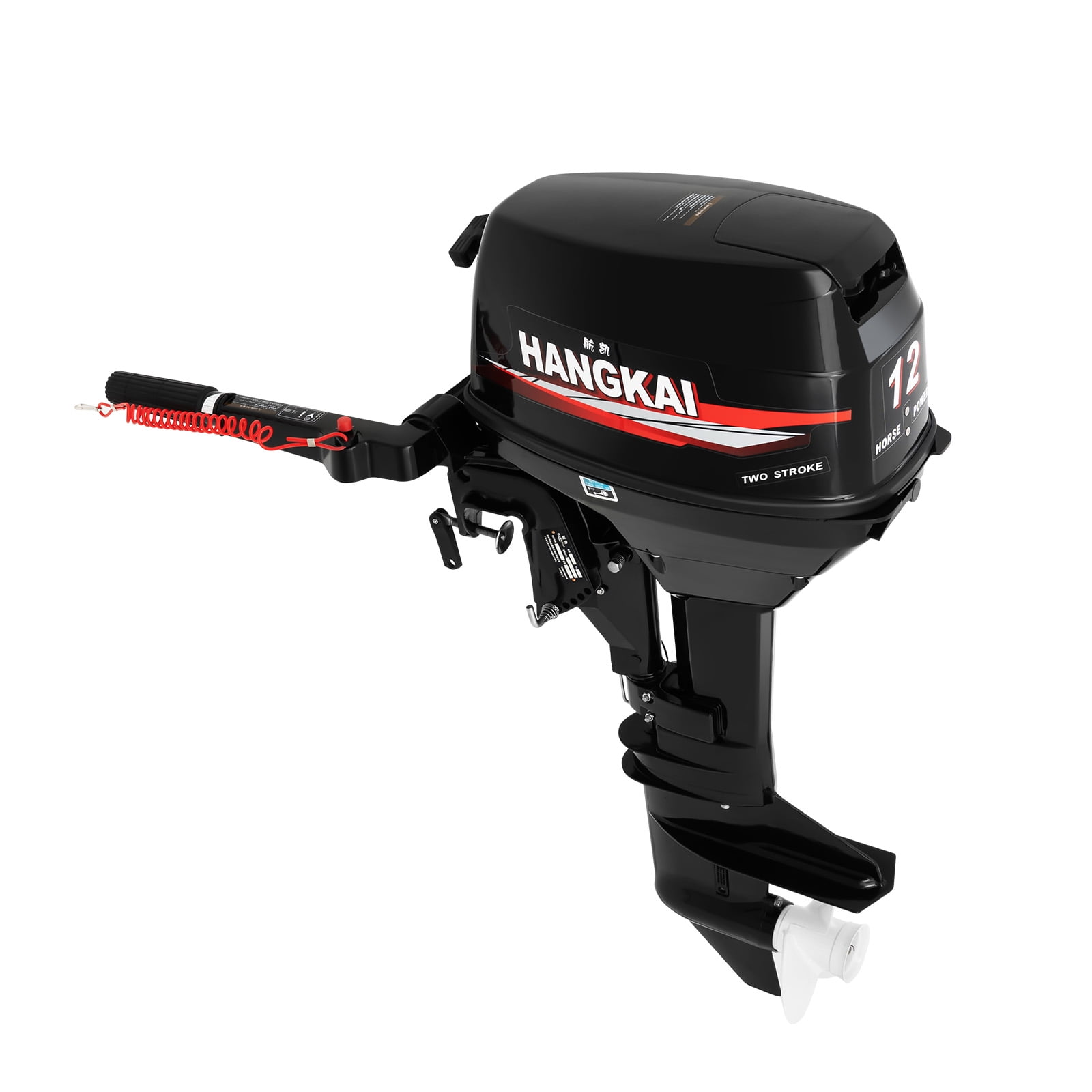 12hp 2-stroke gasoline outboard motor, high-quality aluminum alloy, 3 ...