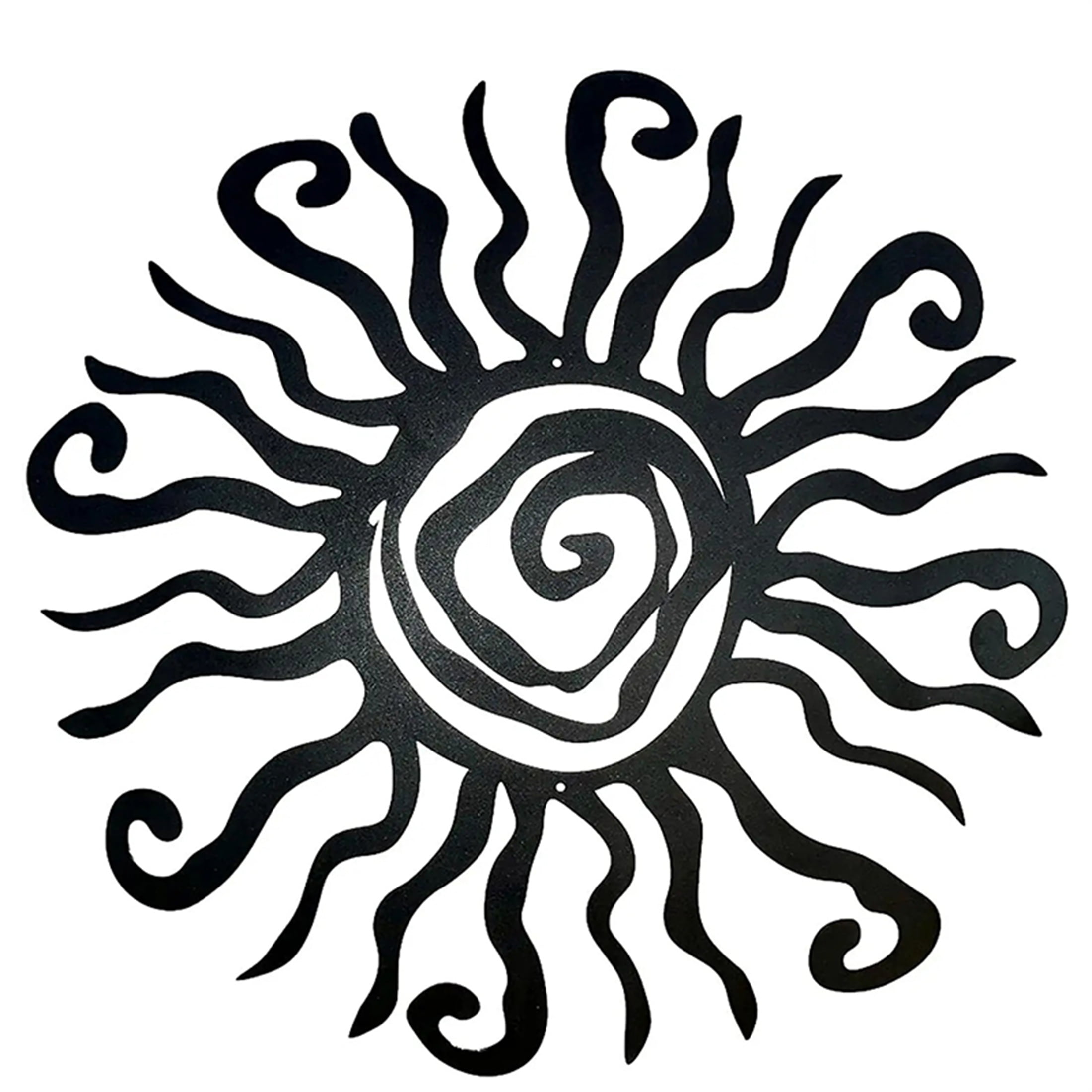 12in/18in Riverside Designs Wacky Sun Metal Wall Art Steel Outdoor ...