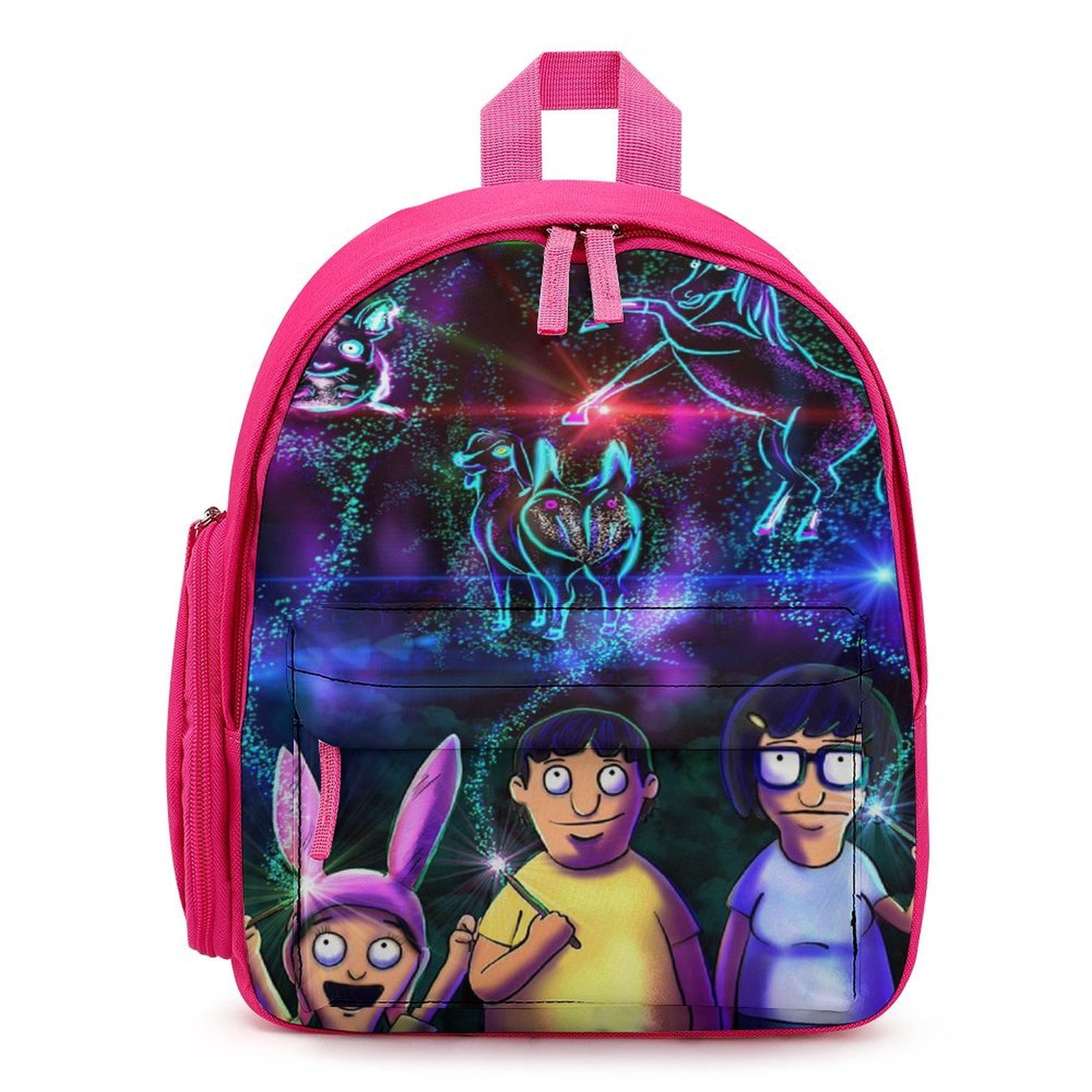 12in Bob's Bur-,Ger Backpack Travel Small Backpacks with Pocket ...