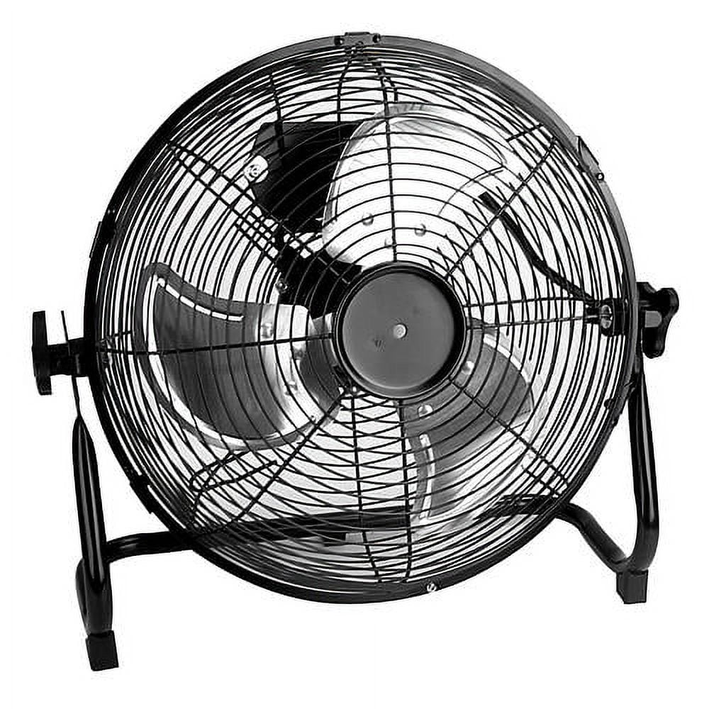 12in Floor Fan Copper Motor High-Velocity Industrial Fan with 3 ...