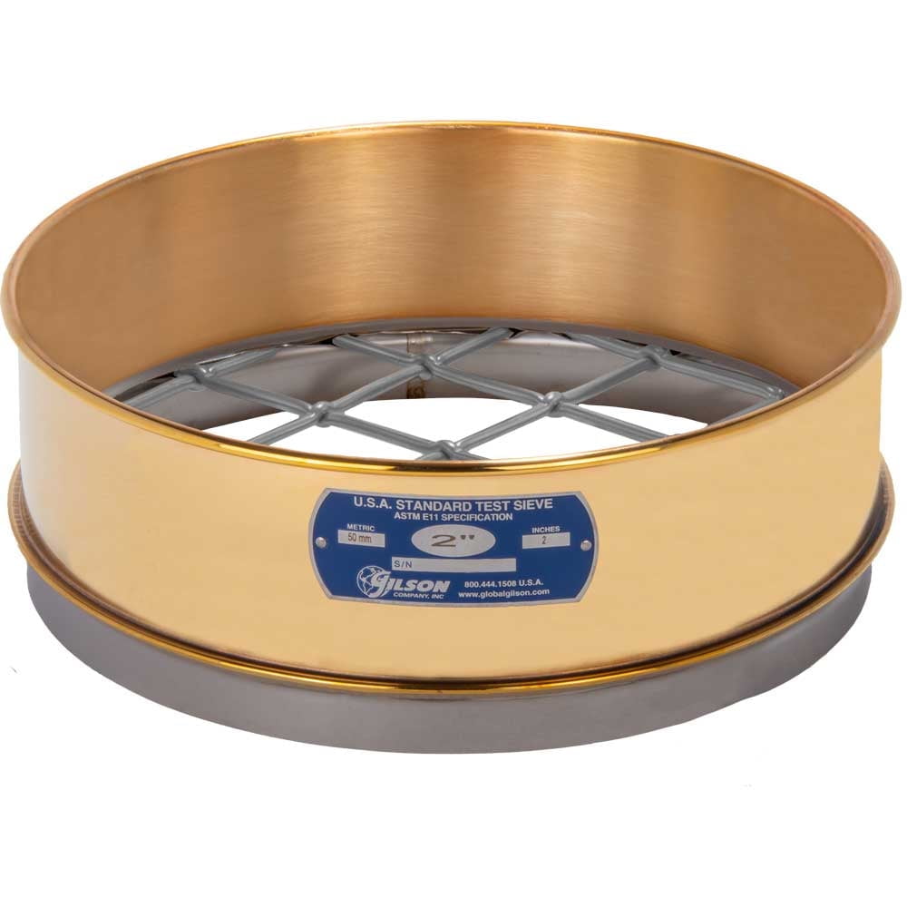 12in Sieve, Brass/Stainless, Full-Height, 2in - Walmart.com