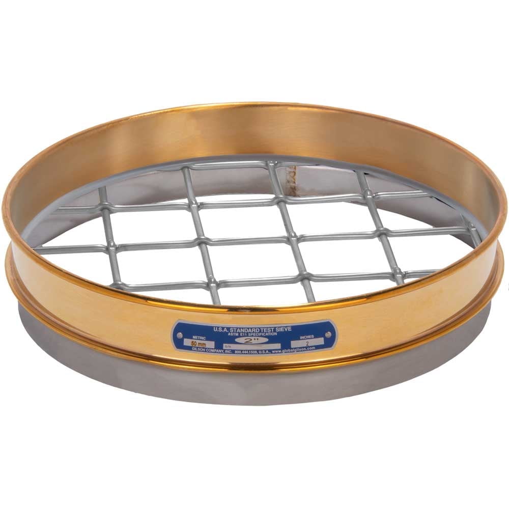 12in Sieve, Brass/Stainless, Half-Height, 1-3/4in - Walmart.com
