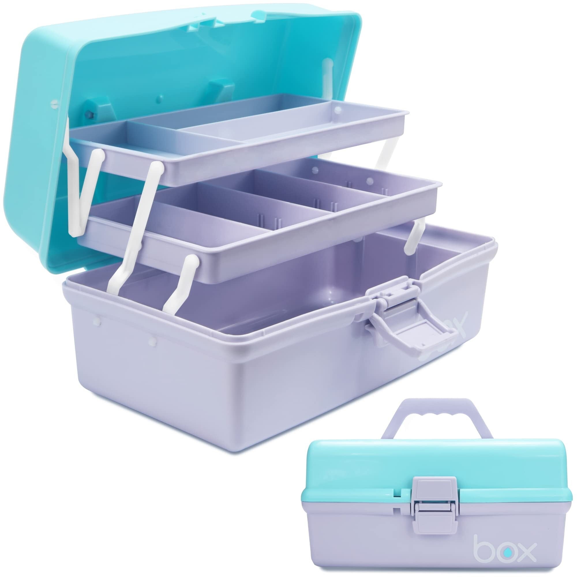 12in Three-Layer Multipurpose Storage Box, Folding Tool Box/Art ...