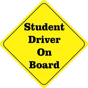 Student Driver Car Decals in Beginner Drivers Car Decals - Walmart.com