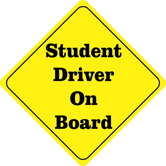 Student Driver Car Decals in Beginner Drivers Car Decals - Walmart.com