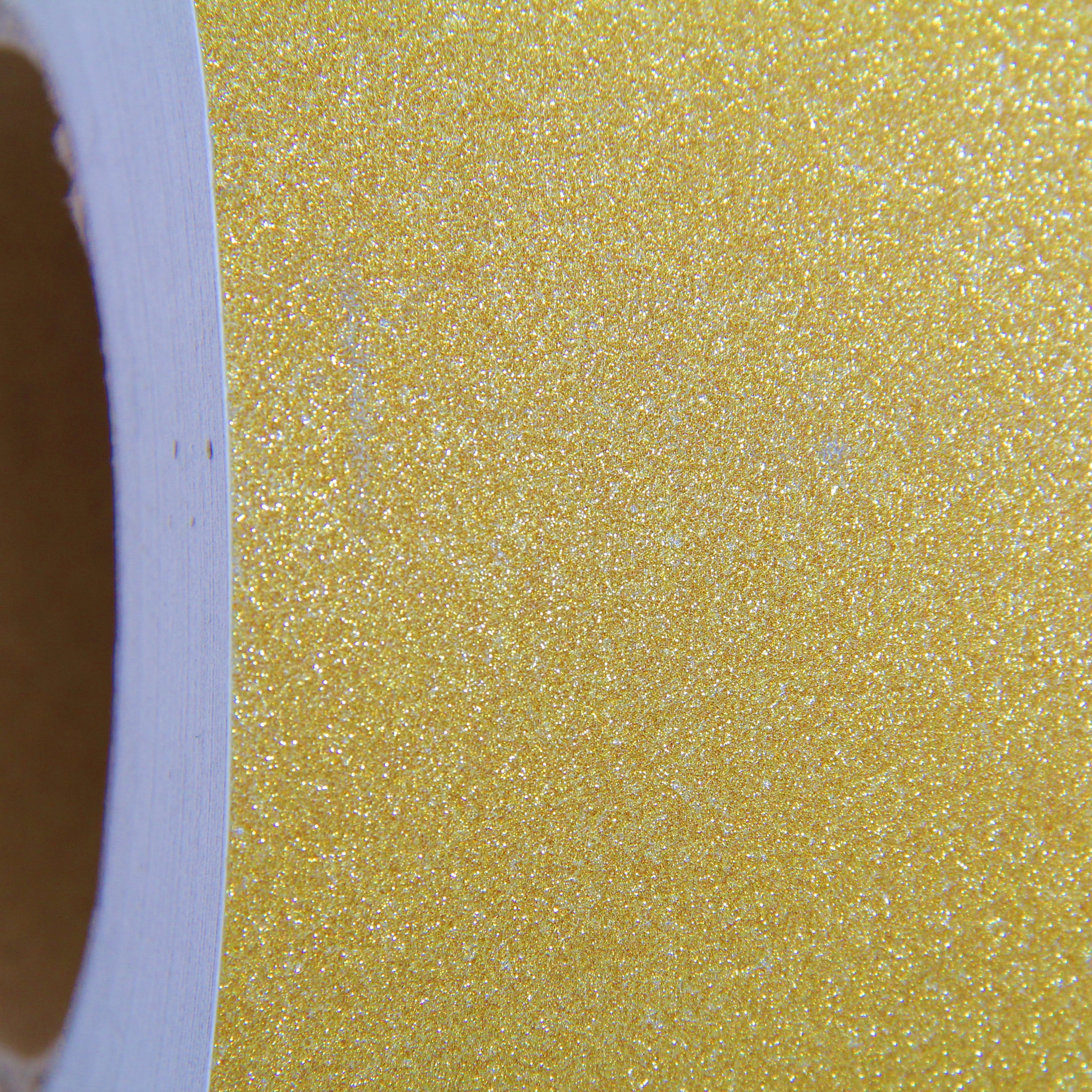 12in x 9ft Roll Threadart Gold Glitter Self Adhesive Vinyl | For Glass ...