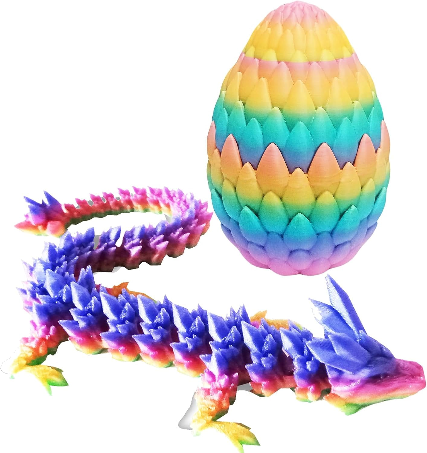 12inch 3D Printed Dragon Egg,Mystery Crystal Dragon Fidget Toys ...