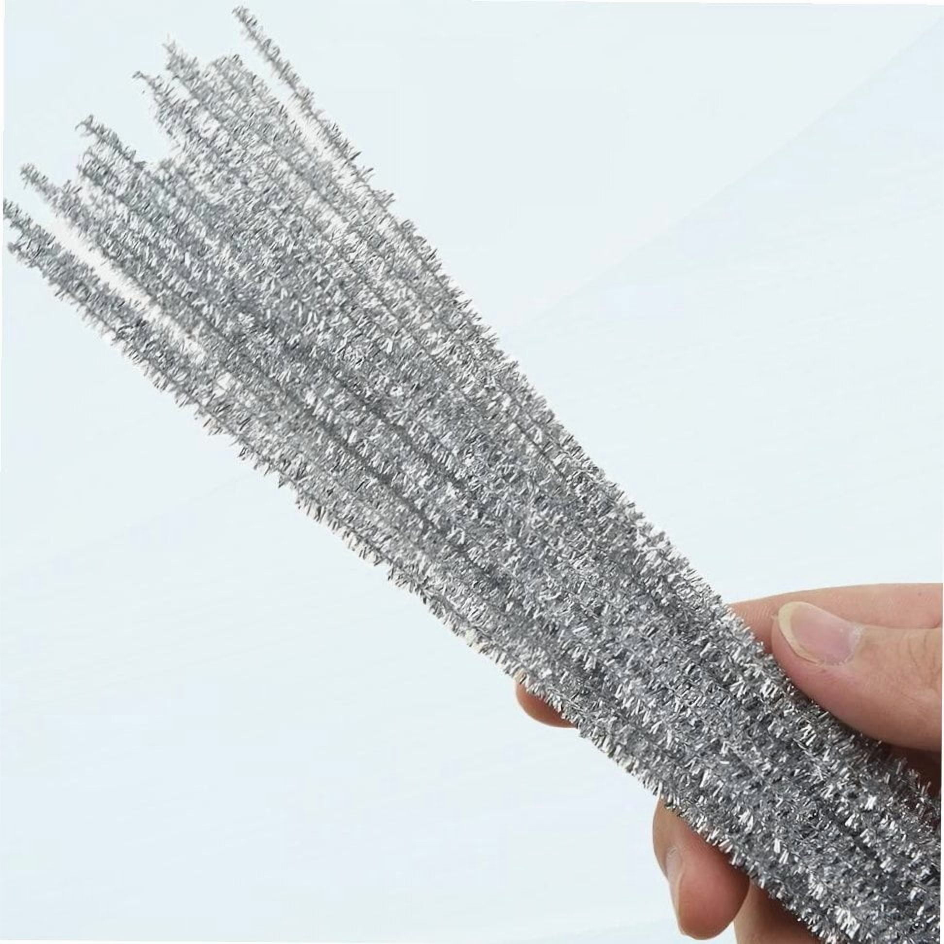 12inch*6mm Silver 70PCs 70PCs Craft Pipe Cleaner Extra Long Pipe ...