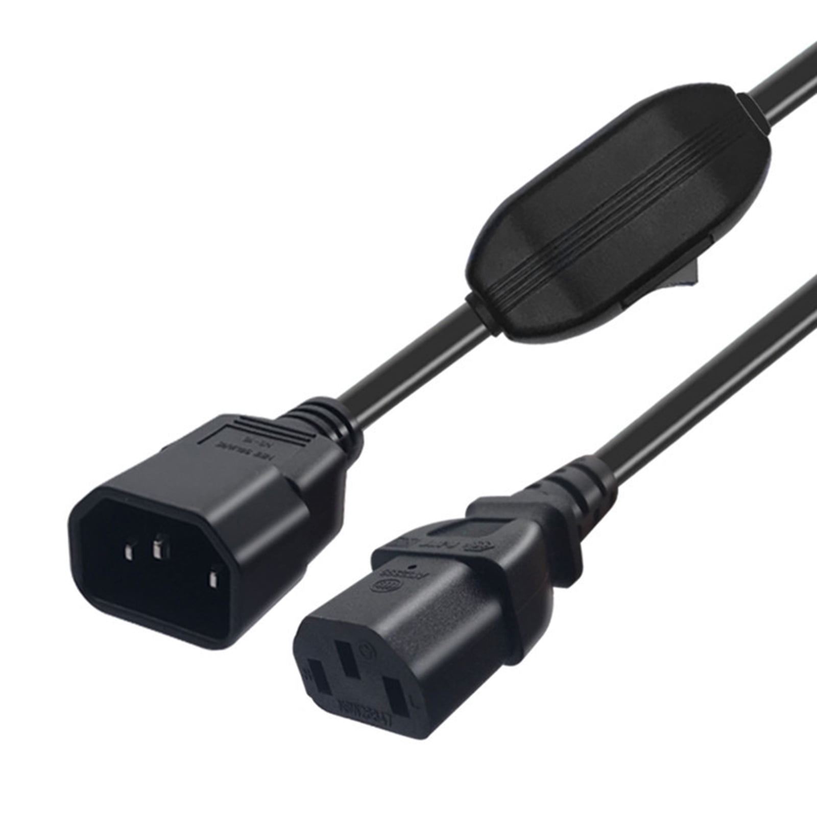 12inch C14 to C13 PDU Computer Power Extension Cable with Switches ...