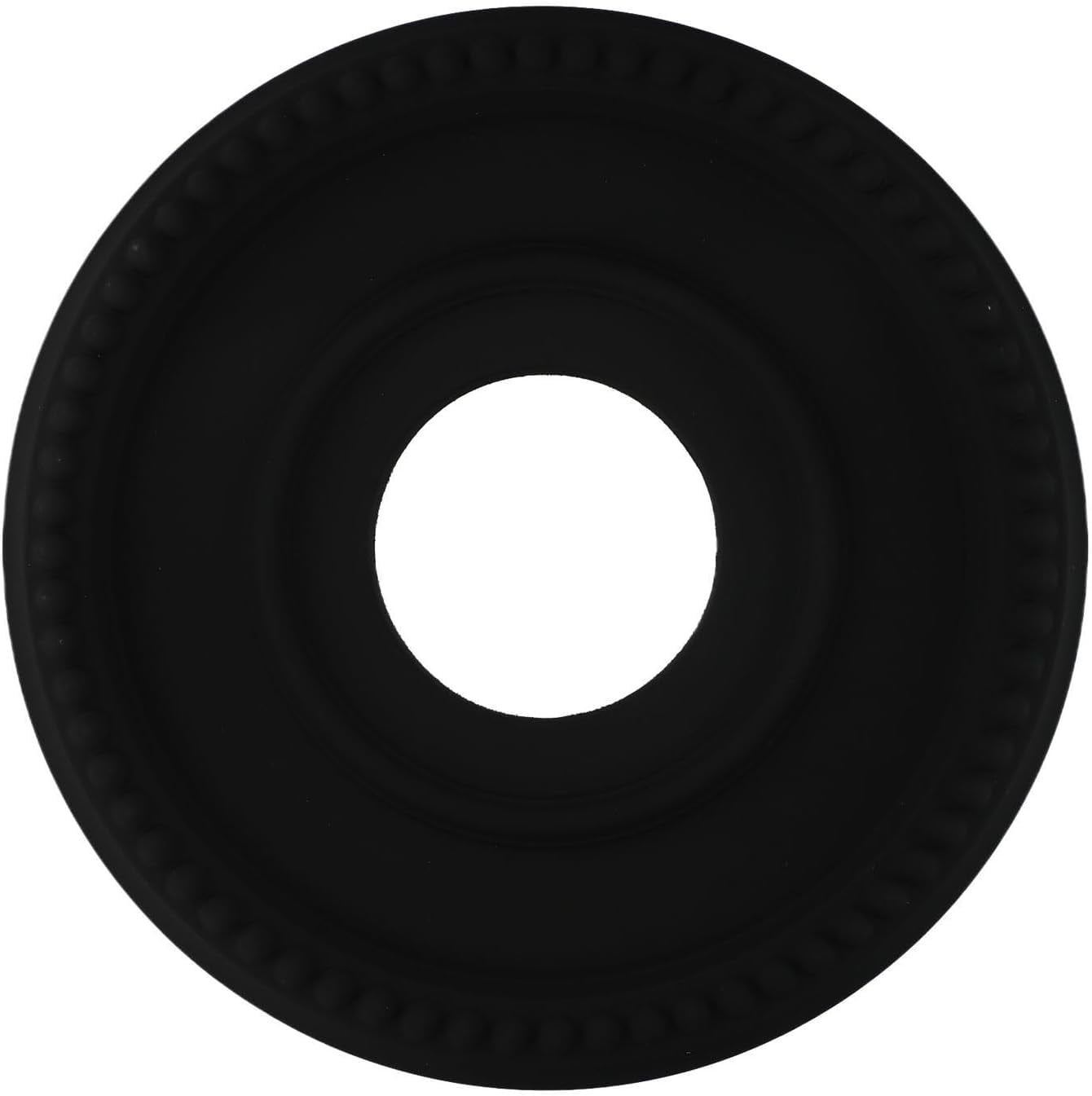 12inch Ceiling Medallion, Black PU Ceiling Cover Plate Round Home ...