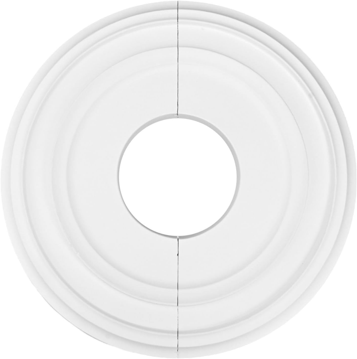 12inch Ceiling Medallion, White PU Ceiling Cover Plate Round Home ...