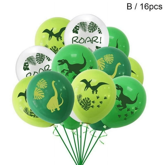 12inch Dinosaur Latex Balloon Set Kids Favors Dinosaur Theme Jungle ...