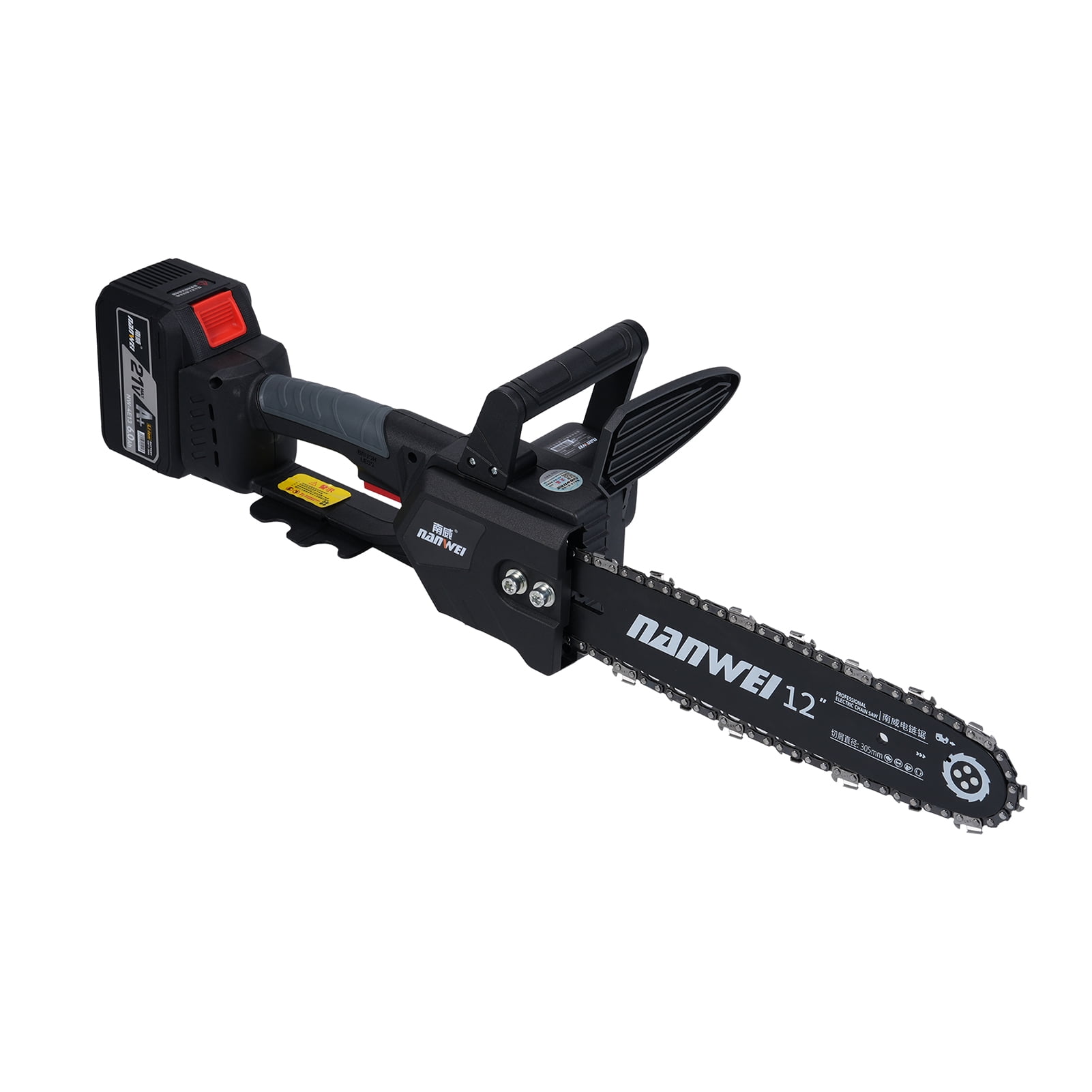 For 12inch Electric Chainsaw 2000W Brushless Chainsaw Handheld Logging ...