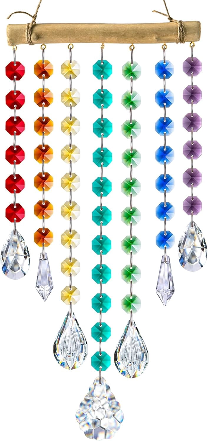 12inch Hanging Crystal Prism Suncatcher Window Garden Decoration ...