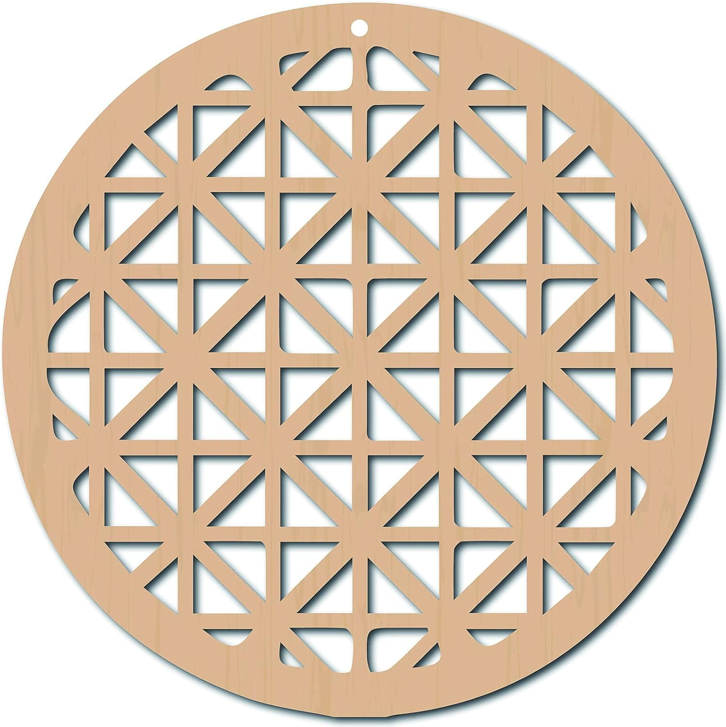 12inch Laser Cut Wooden Wall Sculpture Torus Wall Art Home Decor Sacred ...