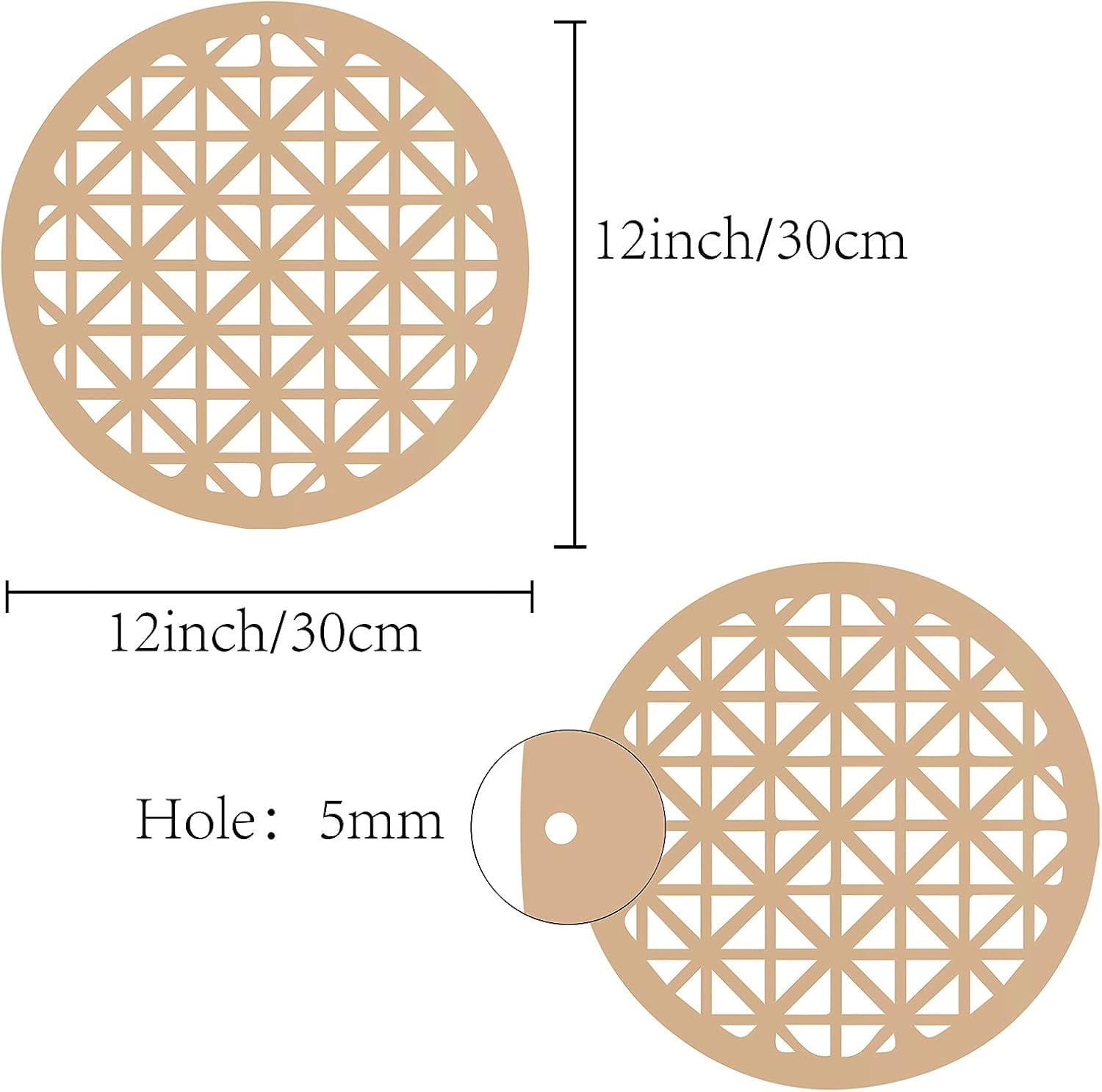 12inch Laser Cut Wooden Wall Sculpture Torus Wall Art Home Decor Sacred ...