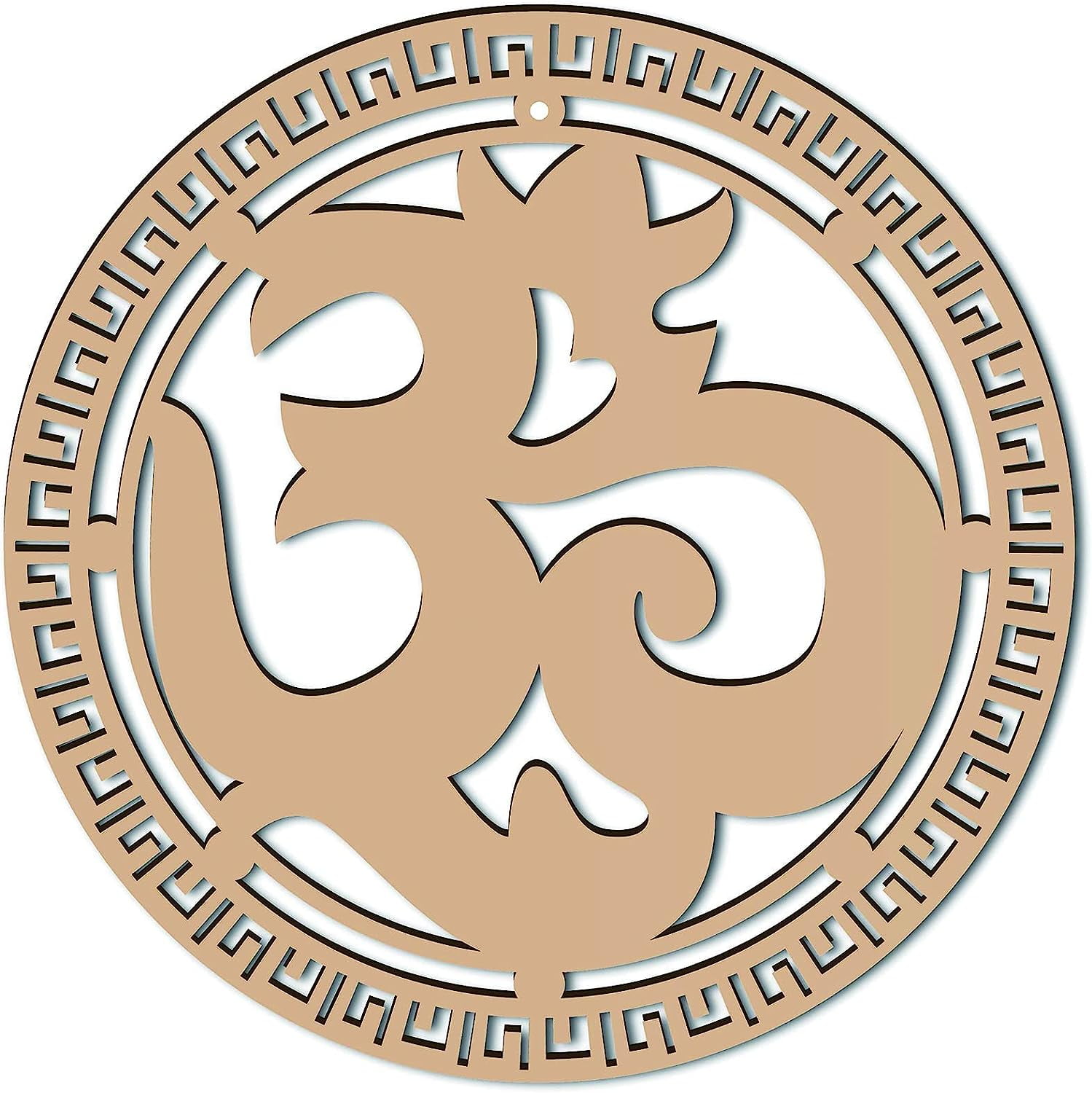 12inch Ohm Wooden Wall Art Crystal Grid Sacred Geometry Laser Cut Wall ...