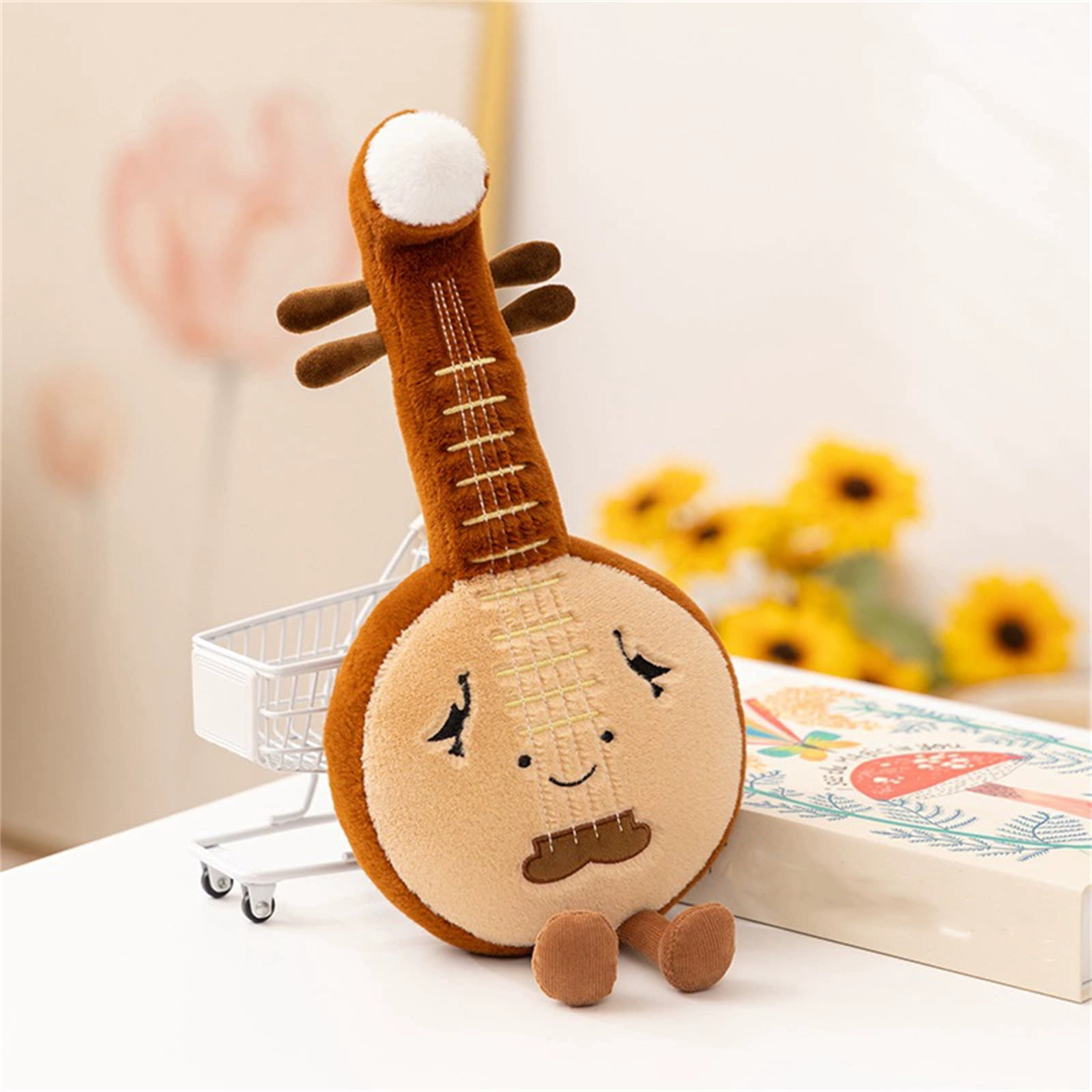 12inch Rock Star Lute Plush Toy - Soft Stuffed Musical Instrument Throw ...