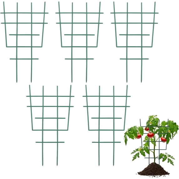 12inch Small Plant Trellis for Climbing Plants Indoor, 5Pcs Plastic ...